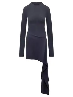 Attico Sable Mini Dress - Blue