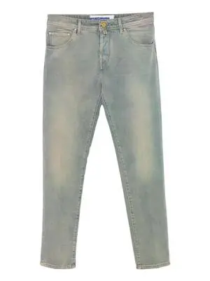 Jacob Cohen Scott Slim-cut Cropped Jeans - Blue