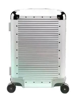 FPM MILANO Bank S Spinner 53 Studded Cabin Suitcase - Silver