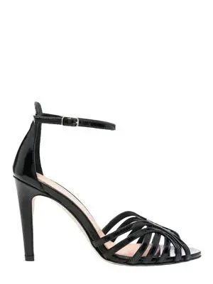 THE SELLER 100mm Leather Sandals - Black