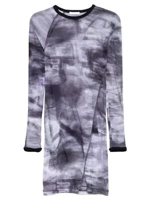 Helmut Lang Scribble Dress - Black