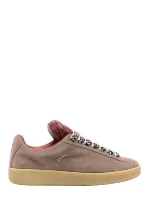 LANVIN X Future Hyper Curb Suede Sneakers - Brown