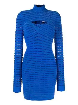 GENNY Iconic Cut-out Mini Dress - Blue