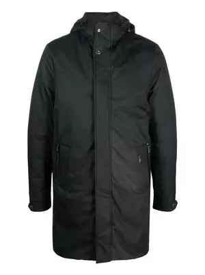 MOORER Vermont Detachable-hood Down Jacket - Black