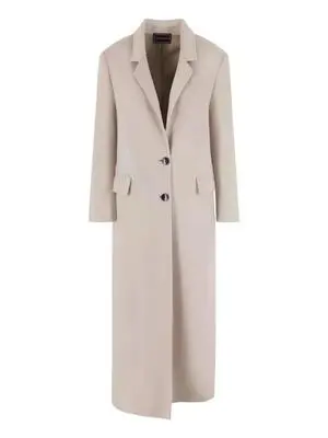 10 CORSO COMO Buttoned-up Virgin Wool Overcoat - Neutrals