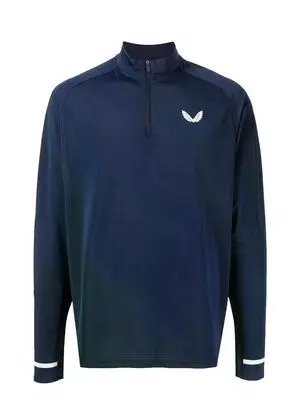 Castore Logo-print Long-sleeve Sweatshirt - Blue