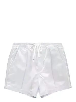TOM FORD Drawstring Satin Shorts - Blue