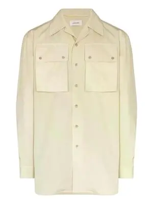 LEMAIRE Flap-pocket Cotton Shirt - Neutrals