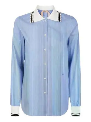 N°21 Cotton Striped Shirt - Blue