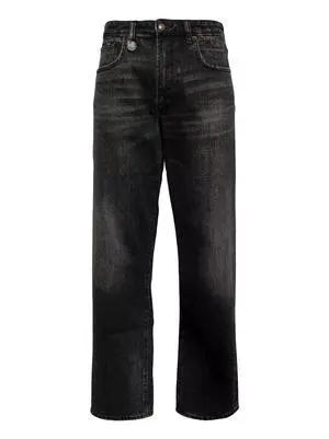 R13 Atlas Straight-leg Selvedge Jeans - Black