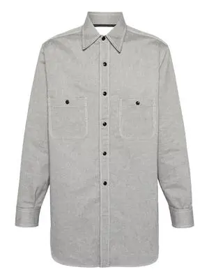 MAISON MARGIELA Pointed-collar Cotton Shirt - Grey