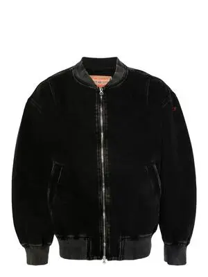 DIESEL® D-vinz Denim Bomber Jacket - Black