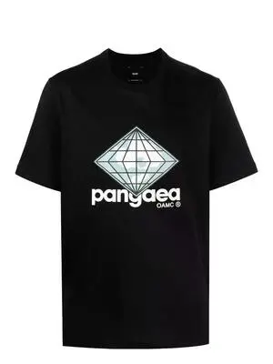 OAMC Graphic-print Crew-neck T-shirt - Black