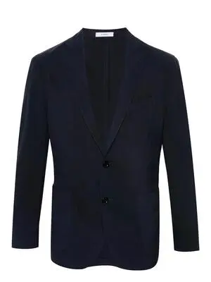 Boglioli Single-breasted Virgin Wool Blazer - Blue