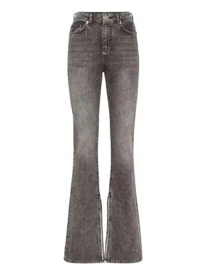 Philipp Plein High-waisted Flared Jeans - Grey