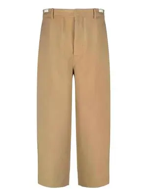 Marni Cropped-leg Trousers - Neutrals