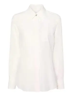 LANVIN Silk Crepe De Chine Shirt - White