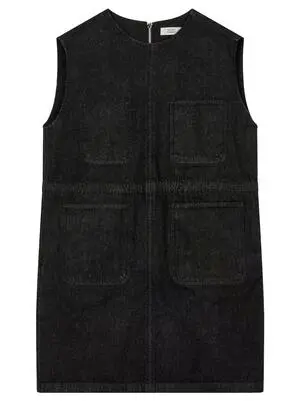 STUDIO TOMBOY Sleeveless Drawstring Dress - Black
