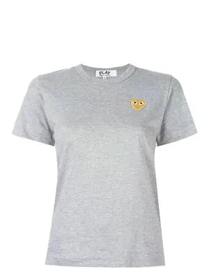 Play Comme Des Garcon Heart Logo T-shirt - Grey