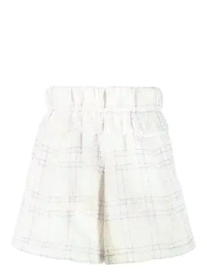 IRO PARIS High-waist Tweed Shorts - Neutrals