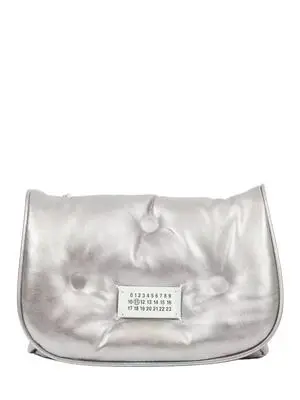 MAISON MARGIELA Glam Slam Flap Shoulder Bag Silver