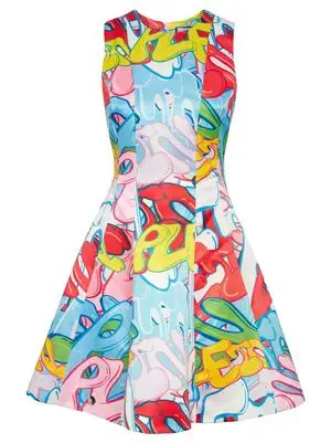 PHILIPP PLEIN Bombing Graffiti-Print Mini Dress