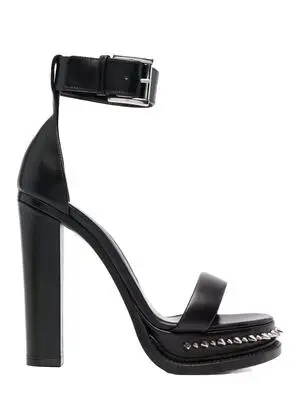 Alexander McQueen Spiked-sole High-heel Sandals - Black