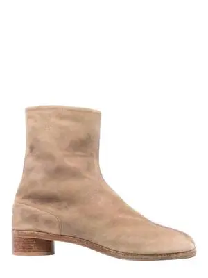 MAISON MARGIELA Tabi 50mm Suede Boots - Neutrals
