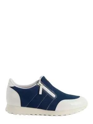 GIUSEPPE ZANOTTI Ilde Run Double-zip Low-top Sneakers - Blue