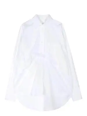 MARINA YEE Gathered Cotton Shirt - White