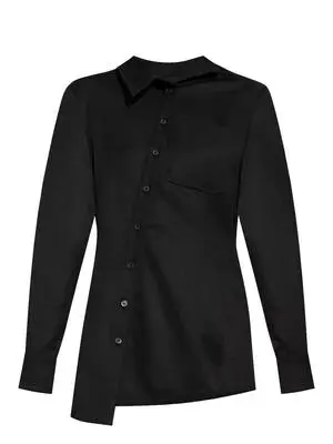Jacquemus Asymmetric Long-sleeve Shirt - Black