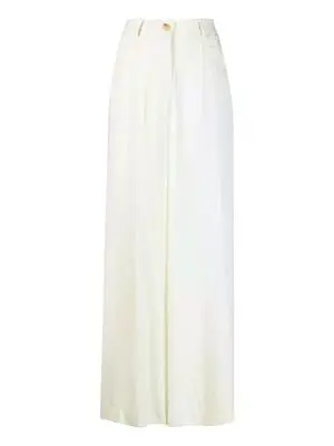 FORTE_FORTE High-waisted Wide-leg Trousers - Neutrals