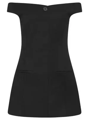 SIR. Off-shoulder Mini Dress - Black