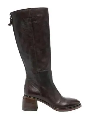 Moma 60mm Leather Boots - Brown