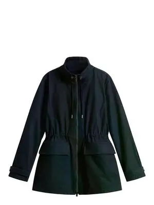 Woolrich Cinched-Waist Jacket Blue