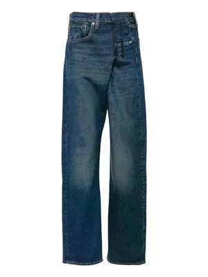 BLESS X Levi's Zip-detail Cotton Jeans - Blue