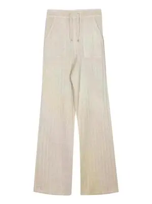 Lorena Antoniazzi Wide-ribbed Knitted Trousers - Neutrals