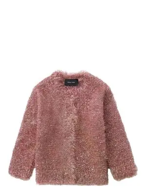Simone Rocha Tinsel-knit Cardigan - Pink