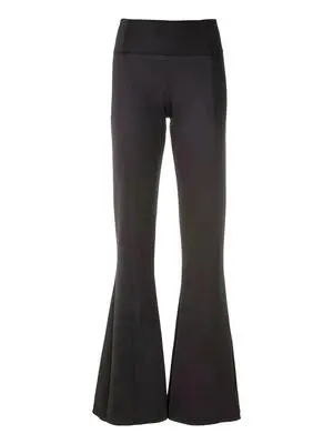 AMIR SLAMA Panelled Flared Trousers - Black