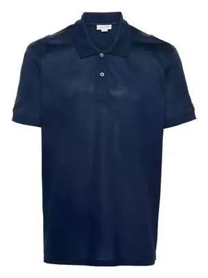Alexander McQueen Logo-tape Polo Shirt - Blue