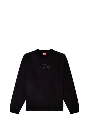 DIESEL® Logo Cut-out Sweatshirt - Black