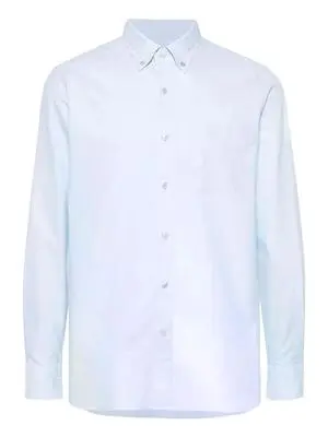 TOM FORD Button-down Collar Cotton Shirt - Blue