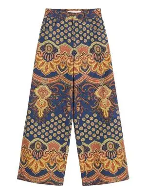 Valentino Garavani Voyage Imaginaire Printed Jeans - Blue