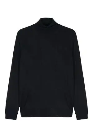 NUUR Roll-neck Merino Jumper - Blue