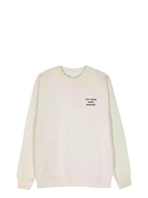 Drole De Monsieur Le Sweatshirt Slogan Top - Neutrals
