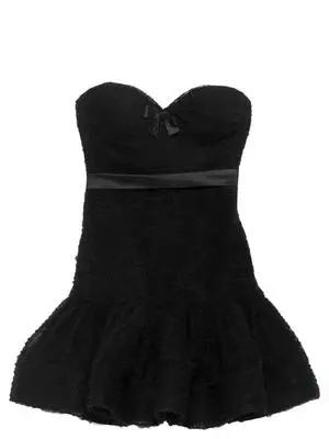 Viktor & Rolf Dégradé Tulle Mini Dress - Black