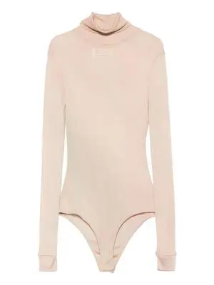 MAISON MARGIELA Four-stitch Logo Bodysuit - Neutrals