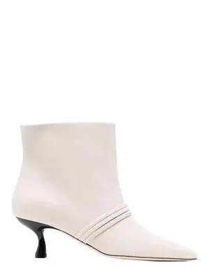 MALONE SOULIERS Lionne 45mm Leather Ankle Boots - Neutrals