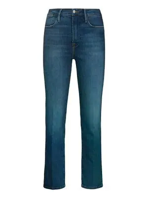 FRAME Le High Straight Jeans - Blue
