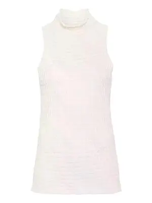 JIL SANDER High-neck Knitted Top - Neutrals